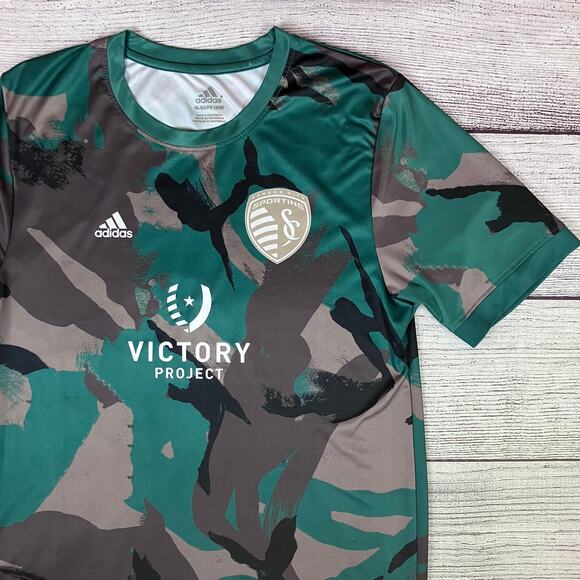 adidas | Shirts & Tops | Adidas Sporting Kc Victory Project Camouflage ...